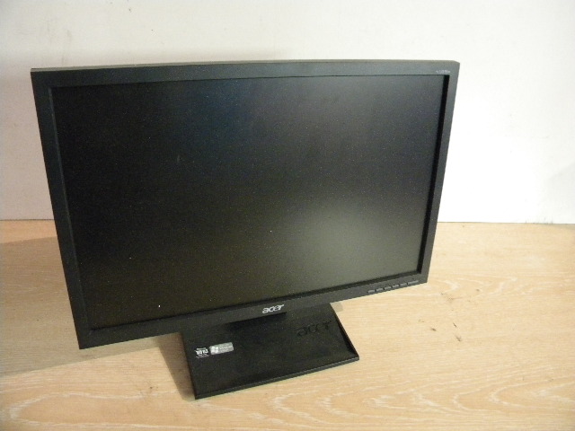 Acer monitor 19 inch, white screen (Kavel nr: 471660, Eindtijd : 10 Aug ...