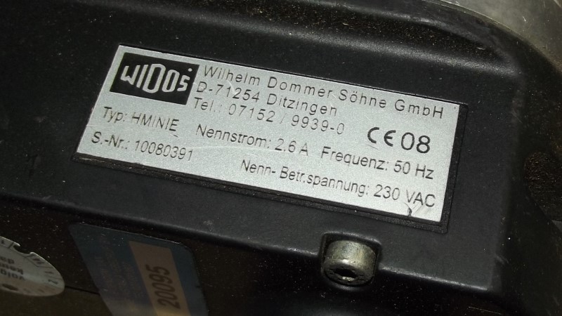 WIDOS miniplast 2 Spiegellasmachine in kist met accessoires (Kavel nr ...