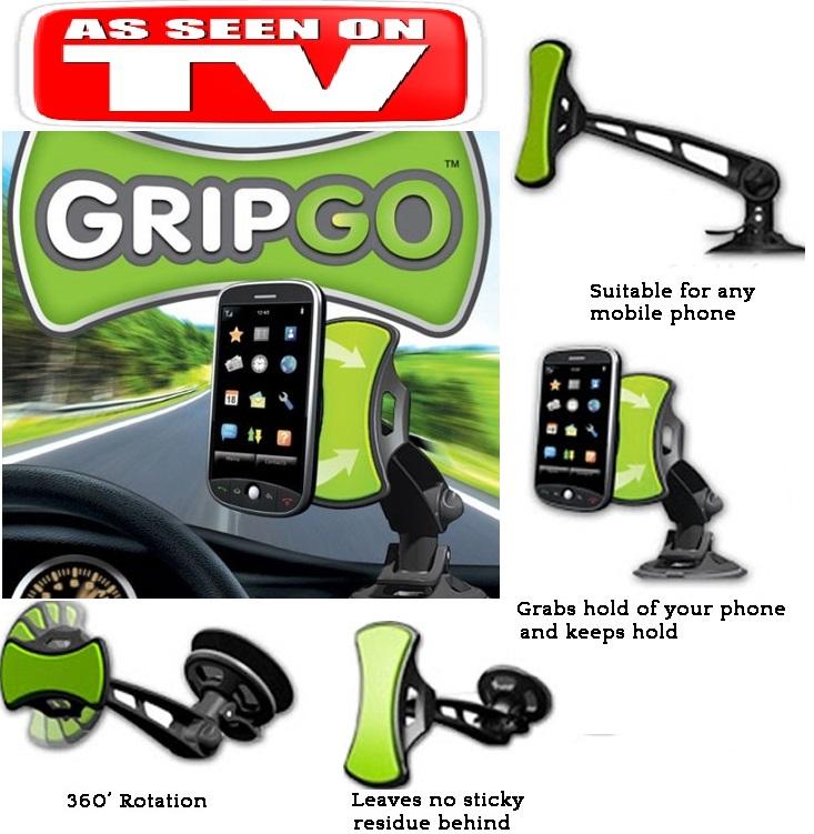 Gripgo gsm navigatie tablet houder voor in de auto bekend van TV (Kavel ...