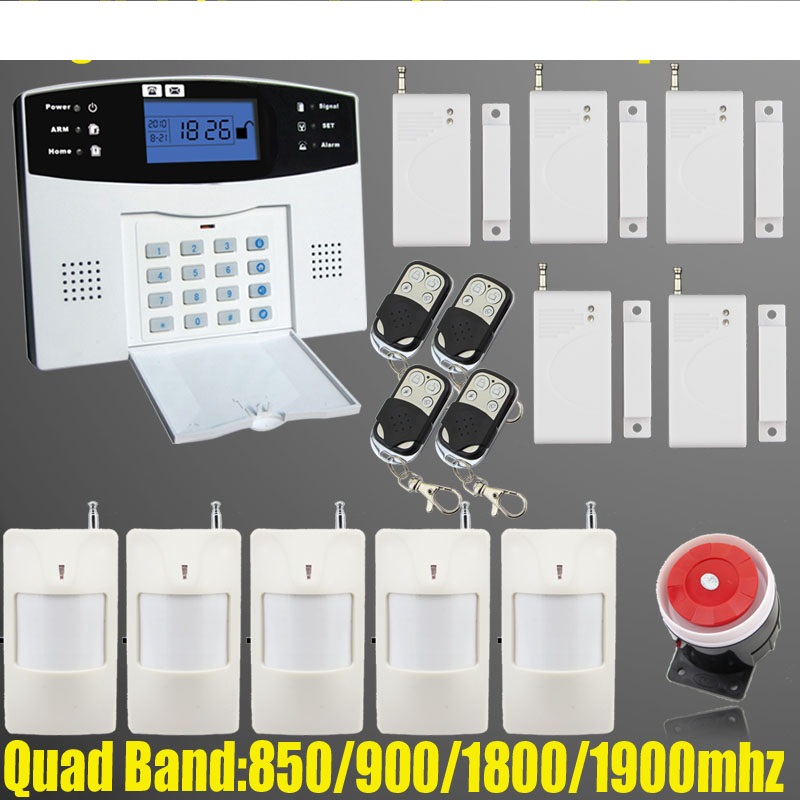 Huis/beveiliging Draadlose alarm instalatie werk op U gsm 5 deur ...