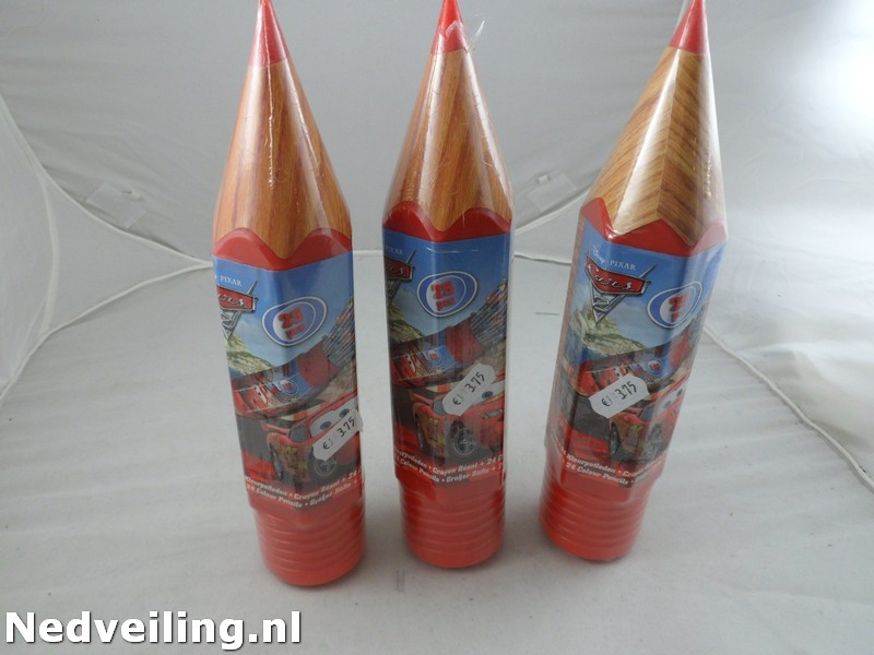 3x groot potlood met 24 kleurpotloden (Kavel nr: 826171, Eindtijd : 27 ...