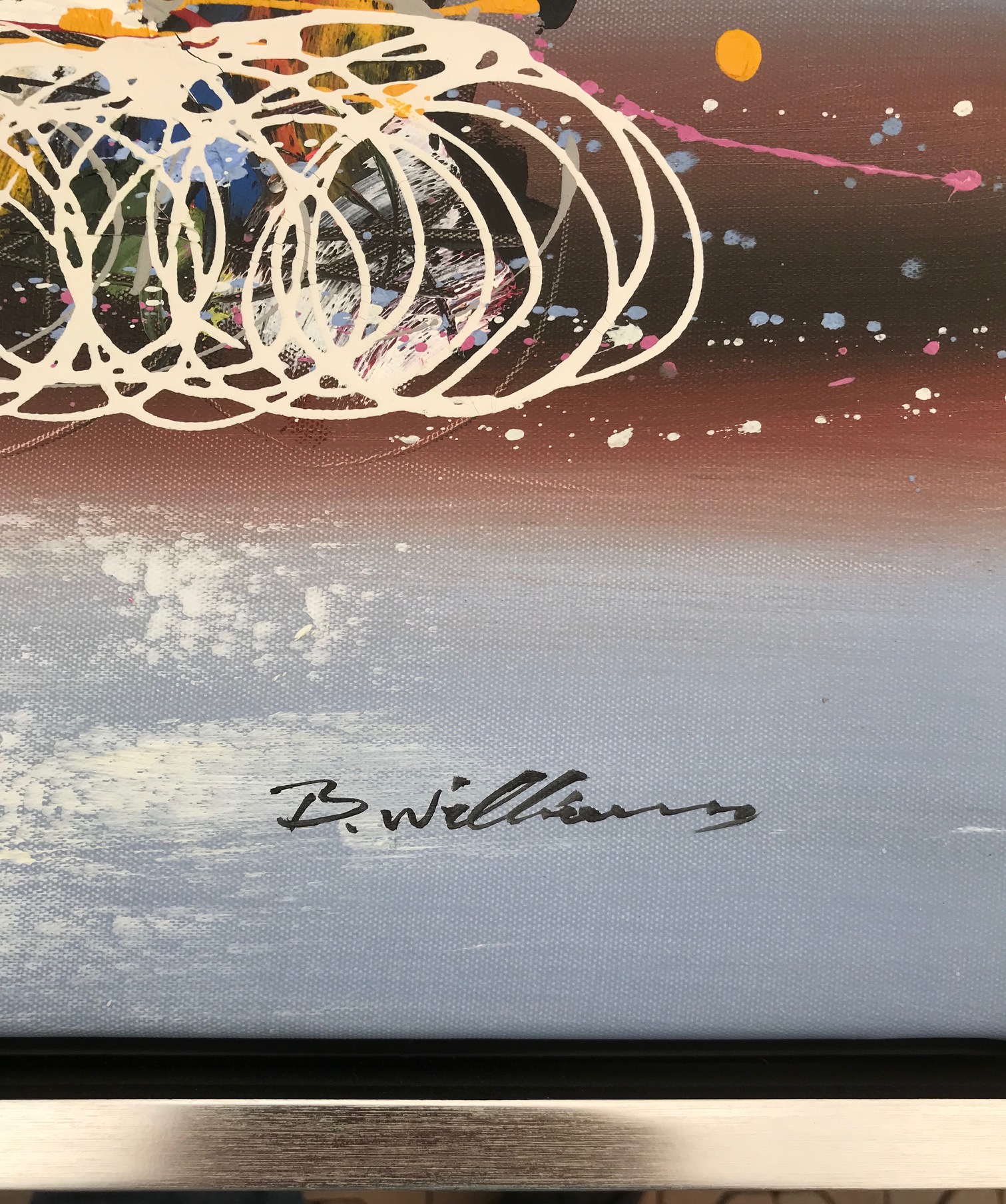 Schilderij de Wielrenners door B.Williams (Kavel nr: 847201, Eindtijd ...