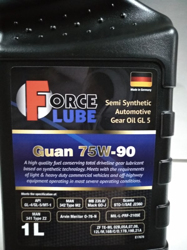 Force lube guan 75q-90 1 ltr 12 stuks vk 107 (Kavel nr: 863516, Eindtijd : 09 Dec. 2019 19:40:00 ...