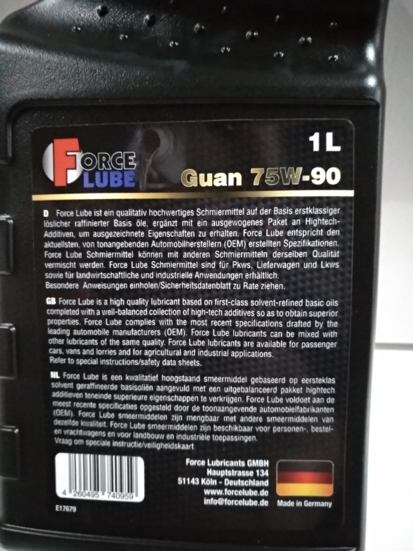 Force lube guan 75q-90 1 ltr 12 stuks vk 107 (Kavel nr: 863516, Eindtijd : 09 Dec. 2019 19:40:00 ...