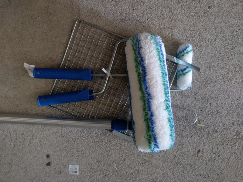 Verf set 4 deling steel 2 rollers en rek 1 stuks (Kavel nr: 869706 ...