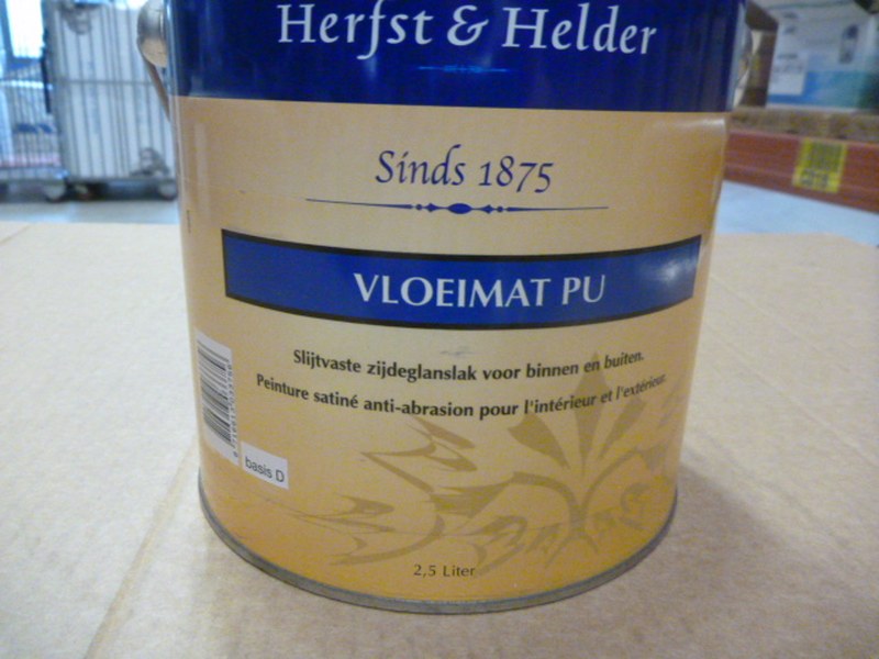 verf 2 blik a 2,5 liter (Kavel nr: 876216, Eindtijd : 09 Feb. 2020 19: ...